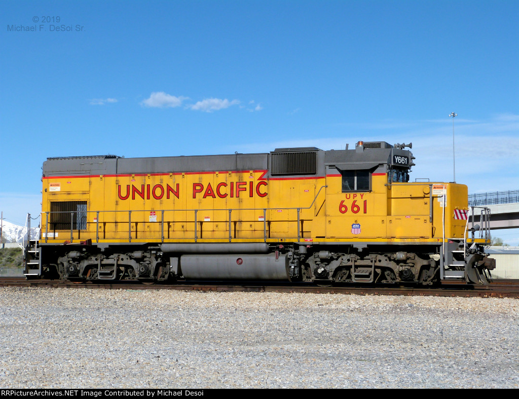 UP GP-15 #Y661 at South Yard (S. 600 W.) in Salt lake City, UT. April 21, 2019